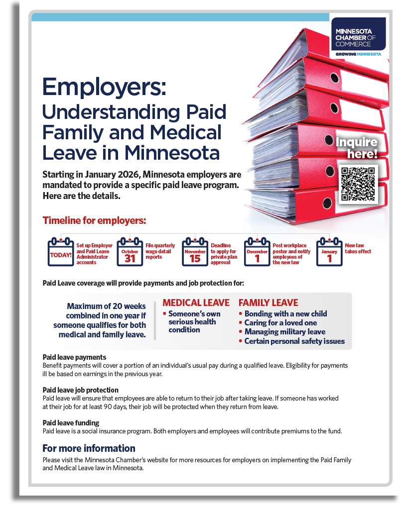 Are you ready for Paid Family and Medical Leave (PFML) in Minnesota? | Minnesota Chamber of Commerce
